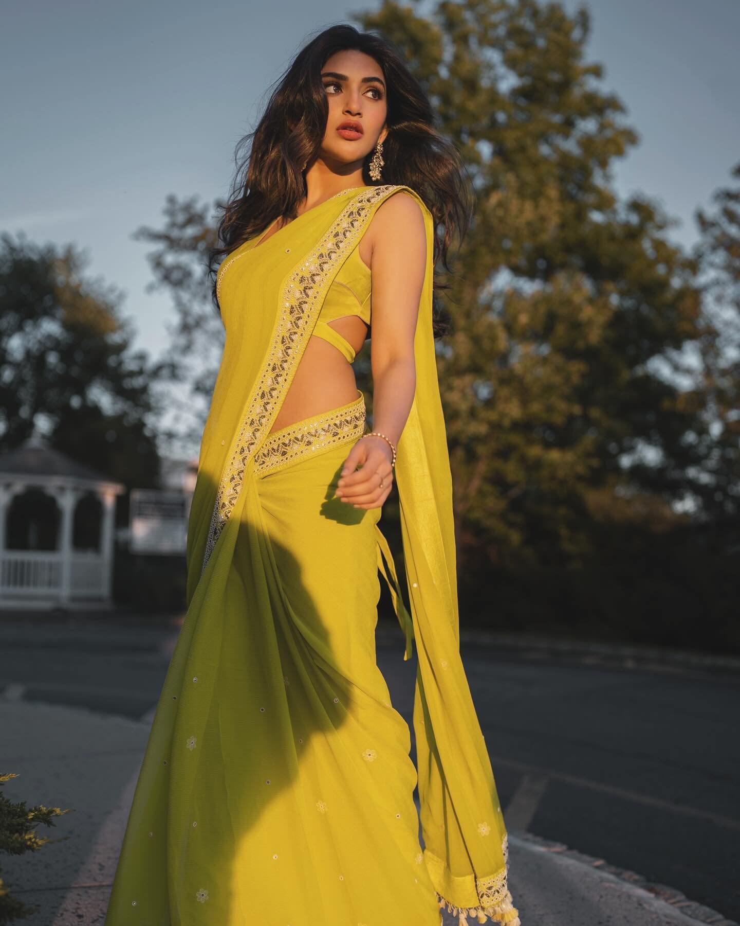 Sree Leela: Mesmerizing Pictures in a Saree - Bollywoodfever