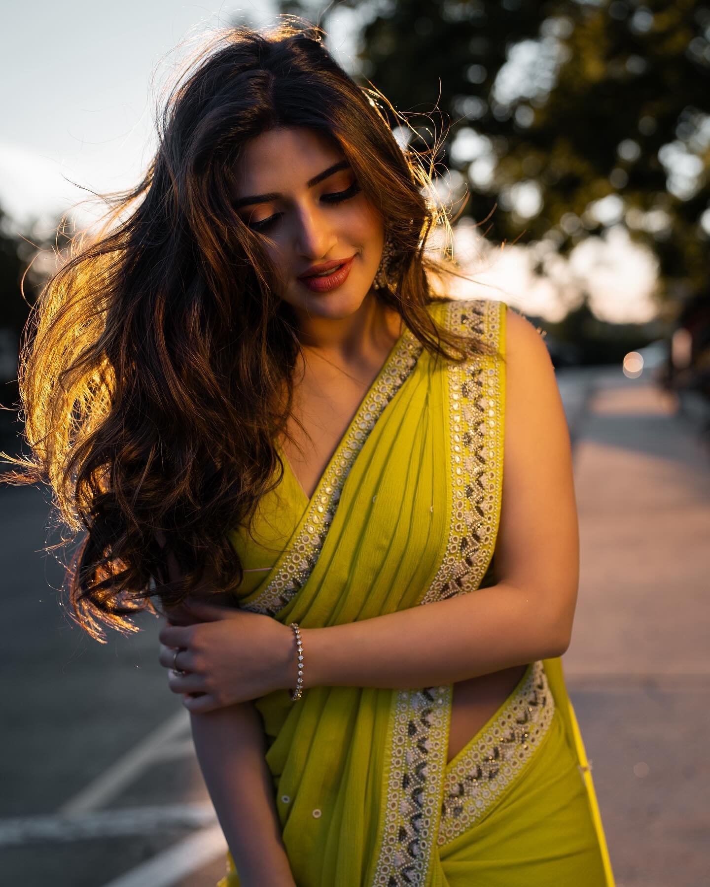 Sree Leela: Mesmerizing Pictures in a Saree - Bollywoodfever